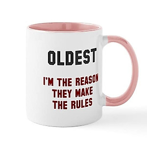 CafePress Oldest Middle Youngest Rules Mug Ceramic Coffee Mug, Tea Cup 11 oz