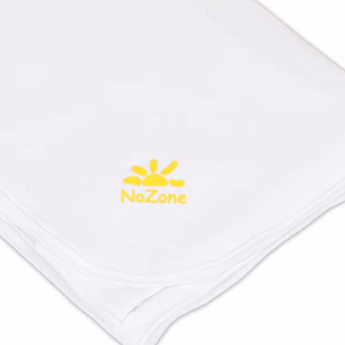 Nozone Baby Blanket, Sun Protective, Soft Rayon from Bamboo, UPF 50+ in White