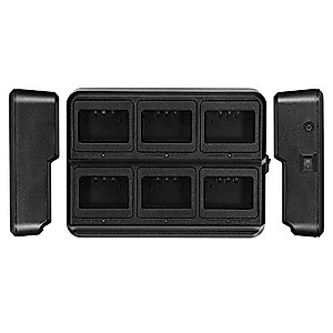 BAOFENG UV-5R Six Way Charger Multi Unit Charger Station for BF-F8HP UV-5R+ UV-5RE UV-5RTP UV-5X3 Walkie Talkie and Battery, 1Pack