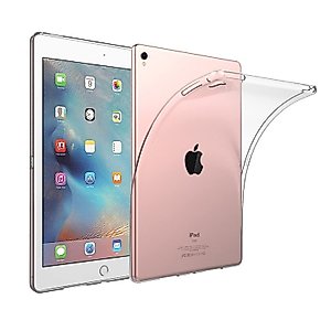 iCoverCase for iPad Pro 12.9 Case Clear, Ultra-Thin Transparent Soft TPU Back Cover Resistant Flexible Case for iPad Pro 12.9"(2015/2017) (Clear)