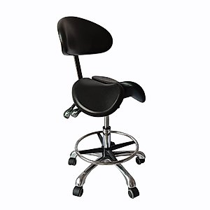 JMYSD Ergonomic Split Saddle Stool Dentist Chair Dental Stool Height Adjustable for Hospital Laboratory Salon Office Home,C2