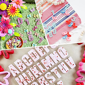 Wocuz 2 Pack Large Letter Silicone Mold Big Number Mold Alphabet Crayon Mold Chocolate Mold Caking Baking Pan Abc Baking Utensils Ice Tray Mold for Biscuit Ice Cube Chocolate Resin Concrete