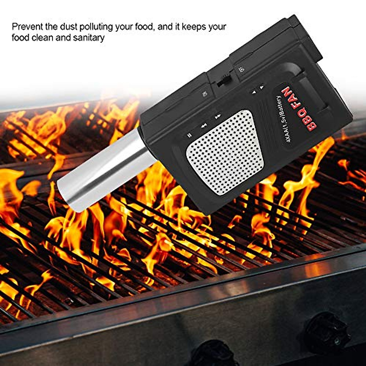 A sixx Blowers Portable Electric Leaf Blower Blower, Mini Blower, for Camping Picnic