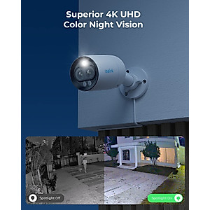 REOLINK Dual View PoE Camera - IP Security Camera System with 1x 4K Wide-Angle Lens and 1x 3MP Telephoto Lens for A Close-up, AI Detection, Color Night Vision, Two-Way Talk, RLC-81MA