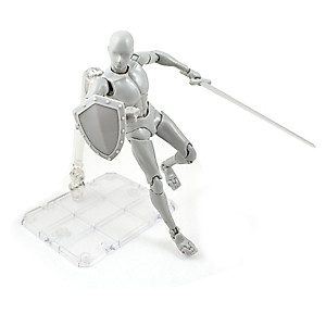 Body Kun Doll PVC Body Chan DX Set 2.0 Gray Color for SHF Body Kun DX Set Male & Female Action Figure Model Set