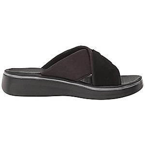 BZees womens Take Bow Slide Sandal, Black, 8 US