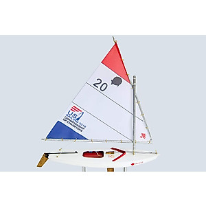 LK Wooden Sunfish Model Sailboat Decoration 16"-10