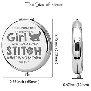 Lywjyb Birdgot Once Upon A Time Funny Cartoon Movie Pocket Mirror Hawaiian Trip Inspired Gifts for Women Girls (Once Upon Mirr)