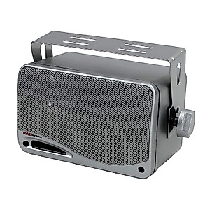 3-Way Weatherproof Outdoor Speaker Set - 3.5 Inch 200W Pair of Marine Grade Mount Speakers - in a Heavy Duty ABS Enclosure Grill - Home, Boat, Poolside, Patio, Indoor Outdoor Use - Pyle PLMR24 (White)
