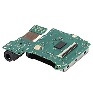 KOSDFOGE PCB Game Card Read Slot for Switch Game Cartridge Tray with Earphone Hole Port Compatible with Switch Repair Part