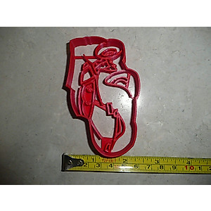 YNGLLC LIGHTNING MCQUEEN RACE CAR CARS CARTOON CHARACTER SPECIAL OCCASION COOKIE CUTTER BAKING TOOL 3D PRINTED MADE IN USA PR2293, Red