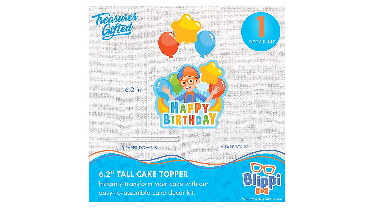 Blippi Cake Topper - Perfect Birthday Party Decorations