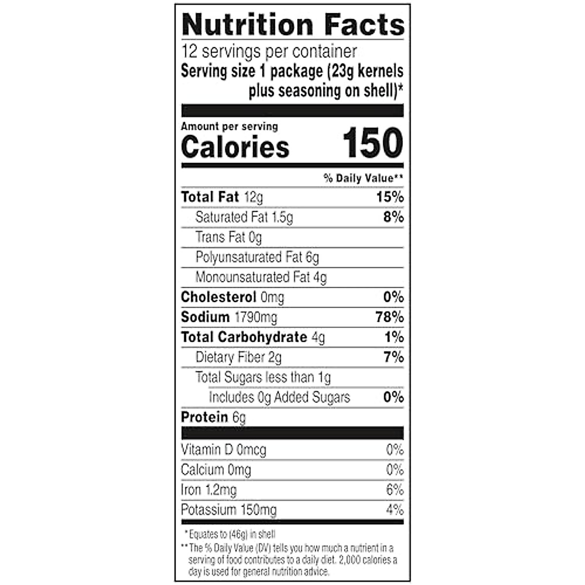 DAVID Roasted and Salted Ranch Sunflower Seeds, 1.625 oz, 12 Pack