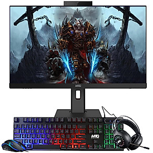 Gaming All in one PC 24 Inch FHD Touchscreen, MTG Yama, Intel Core i5 10th Gen, 32GB RAM, 240GB NVME | 1TB SSD, NVIDIA GT 730 4GB DDR3 Graphics, Webcam, RGB Combo, Windows 11 Home