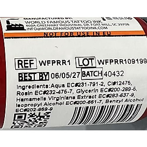 World Famous Tattoo Ink - Triple Blackout Tattoo Ink - Dark & Bold Black Shade - Professional Tattoo Ink & Tattoo Supplies - Skin-Safe Permanent Tattooing in Bold Shades - Vegan & Non-Toxic (1 oz)