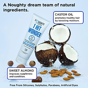 Noughty 97% Natural 1 Hit Wonder Co-Wash Non Foaming 2 in 1 Shampoo and Conditioner With Sweet Almond Oil and Castor Oil, Sulphate Free Vegan Haircare 250ml