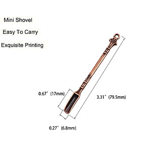 4Pcs Mini Snuff Spoon,Mini Shovel,Metal Scoop Shovel Medicine Spoon(Multicolor)