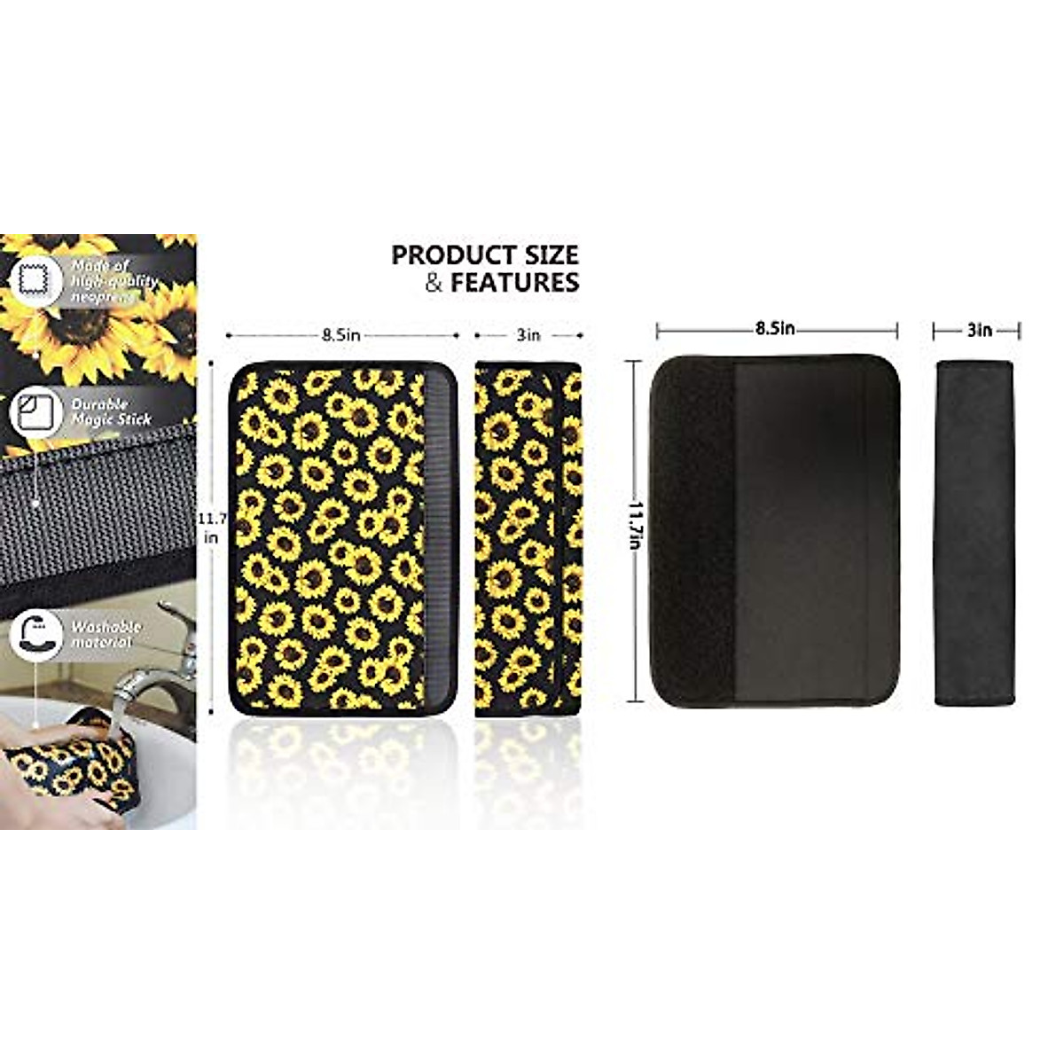 GIFTPUZZ Blue Galaxy Nebula Design Car Accessories Seat Belt Covers 2 Pack Universal Fit Travel Comfort Shoulder Protector Cushion Cover Backpack Shoulder Strap Pads Universal Fit for Men,Womne,Kids