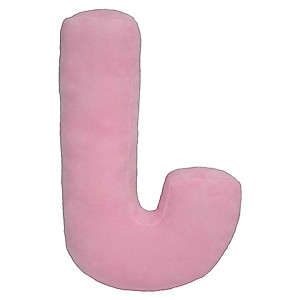 iscream Lettermania J Initial 15" Reversible Sequin Soft Fleece Back Pillow