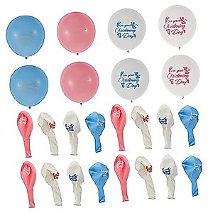 Abaodam Pink Balloons 80 Pcs balloon pink decor blue decor kids decor garland decor pink ballons baby baptism decorations christening day party supplies emulsion boy wreath Blue Balloons