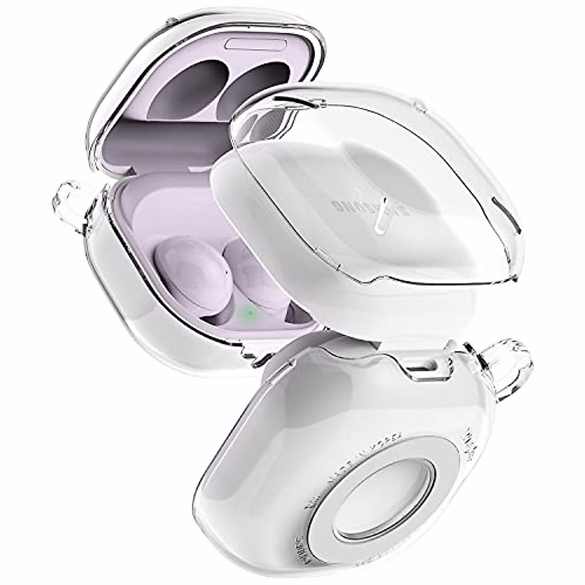 Ringke Slim-X Compatible with Samsung Galaxy Buds 2 Pro Case, Galaxy Buds 2 Case, Galaxy Buds Pro Case, and Galaxy Buds Live Case, Protective Sturdy Solid Cover for Galaxy Buds2 Pro - Clear