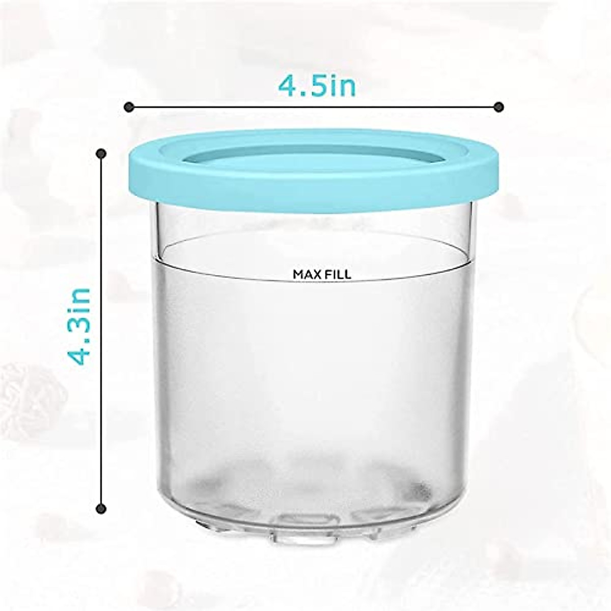 TONONE Creami Deluxe Pints, for Ninja Creami Pints, Creami Pints Airtight and Leaf-Proof Compatible NC301 NC300 NC299AMZ Series Ice Cream Maker