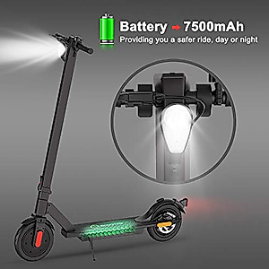 Electric Scooter 7.5AH Long-Range Battery 8.5" Pneumatic Tires Up to 15 Miles Range Powerful 250W Motor Max Speed 15.5 MPH, UL Certified Adult Foldable and Portable E-Scooter for Commute & Travel