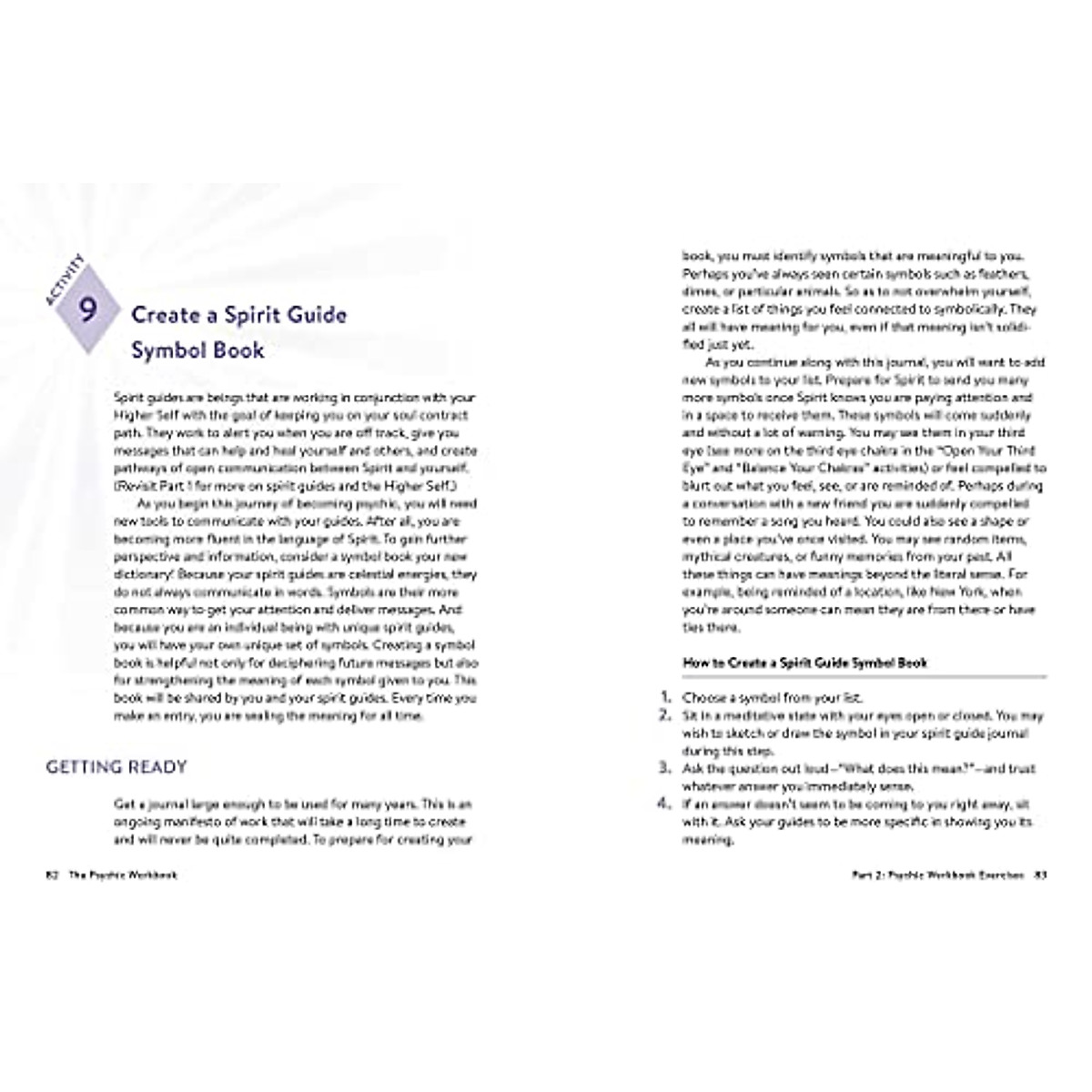 The Psychic Workbook: A Beginner's Guide to Activities and Exercises to Unlock Your Psychic Skills