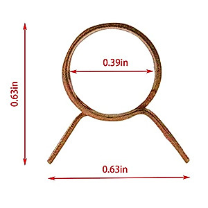 PRO BAT 16.4-Ft Length Stretchy 0.2'' I.D. Fuel Line+20pcs 0.35" I.D. Hose Clamps+2pcs Fuel Filters for ATV Dirt Bike Go Kart Moped Pocket Bike Most Chinese Scooter Stratton Small Engines, Blue