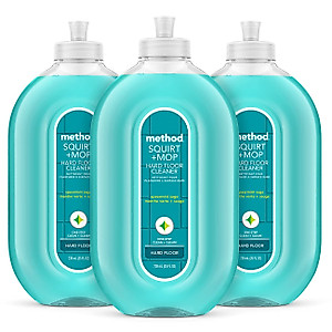 Method Squirt + Mop Hard Floor Cleaner, Spearmint Sage, 25 Ounce, 3 pack, Packaging May Vary