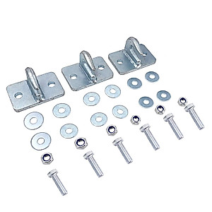 ENIXWILL 5/16in 3PC Tractor Bucket Grab Hook Mount Bolt-On Loader Chain Tow Hooks