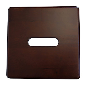 eHemco Solid Hardwood Step Stool for Adults and Kids, 12.25 Inches, Espresso, Set of 2