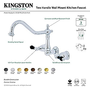 Kingston Brass KS1285PKL Duchess Kitchen Faucet, Oil Rubbed Bronze