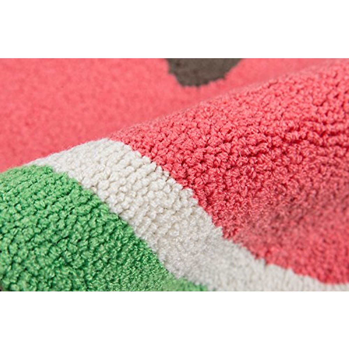 Novogratz by Momeni Cucina Collection Kitchen Mat, Area Rug, 1'6" x 3' Half Moon, Red