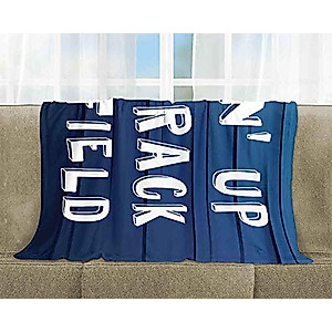 Restin' Up for Track and Field Blanket (Plush Fleece), Player Team Sports Present