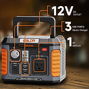 BALDR Portable Power Station 1000w, 933wh Solar Generator  (Solar Panel Optional) for Home Use, Solar Mobile Lithium Battery Pack for Outdoor Adventure Rv/Van Camping High-Power Appliances Emergency