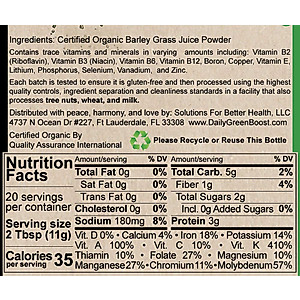 Daily Green Boost 8oz Organic Raw Vegan GF USA