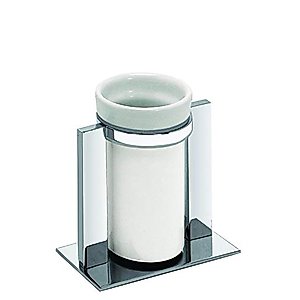 Valsan PS615ES Sensis 4 1/2" Freestanding Toothbrush Holder In Satin Nickel