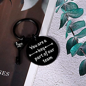 Coworker Christmas Gifts for Women Men Office Thank You Keychain Team Gifts for Employee Appreciation Gifts for Staff Colleague from Boss Stocking Stuffers Valentines Retirement Farewell Goodbye Gift