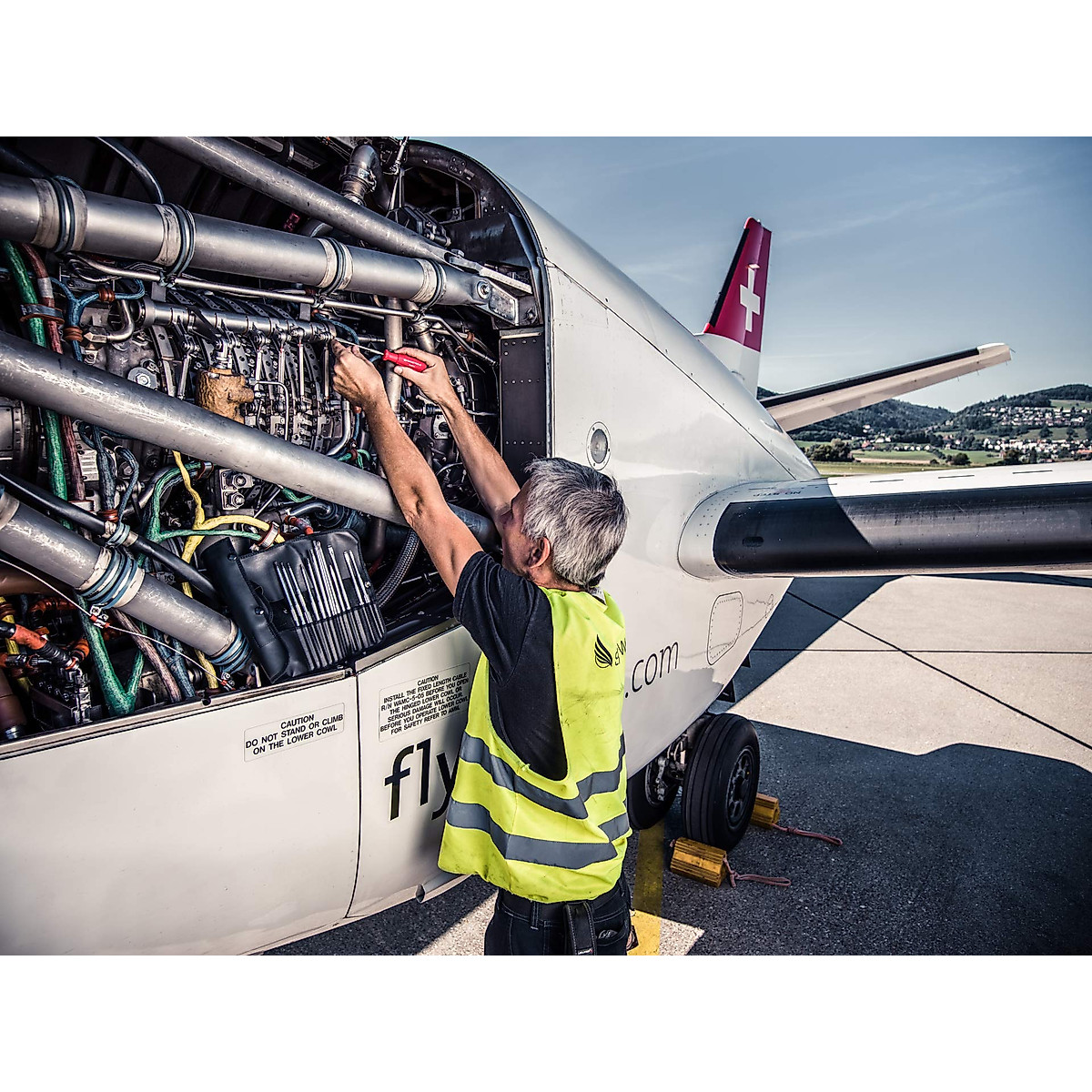 PB Swiss Tools Insider 1 - Universal 1/4" bit holder with 10 PrecisionBits in the handle - Blue