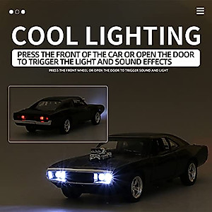 Man's Dream-JIAYEMODEL 1:32 Diecast Model car for Fast & Furious car Dom's 1970 Dodge Charger Alloy Car, Toys for Kids,Boyfriend,Young Peoples Gift