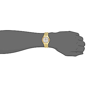 Casio Mens Stainless Steel Analog Watch Gold w/White Dial Batons - MTP-1170N-7A