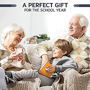 3 Pack Stretchable Book Covers - Dark Blue Color Durable, Washable, Reusable and Protective Jackets for Hard Cover Schoolbooks and Textbooks - by PerfectCover (3-Pack, Dark Blue)