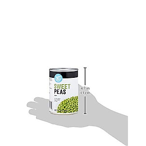 Amazon Brand - Happy Belly Sweet Peas, No Salt Added, 15 Ounce