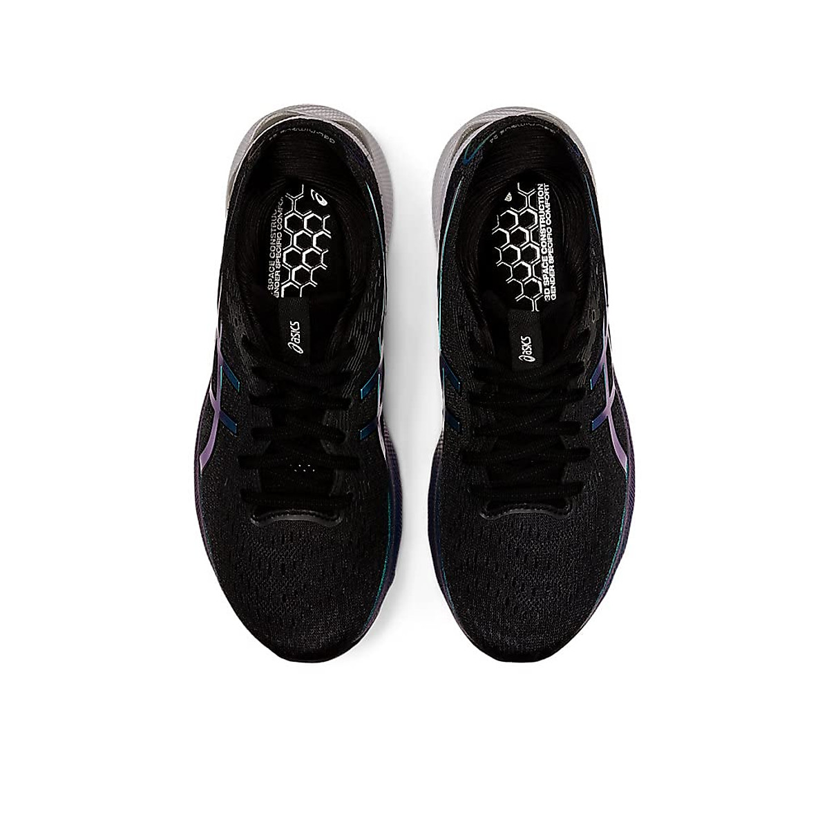 ASICS Women's Gel-Nimbus 24 Platinum Running Shoes, 8.5, Black/Black