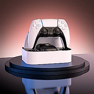 NEWDERY PS5 Controller Charging Station, Dual PS5 Charger Station Fast Charging Dock for Playstation 5 Controllers