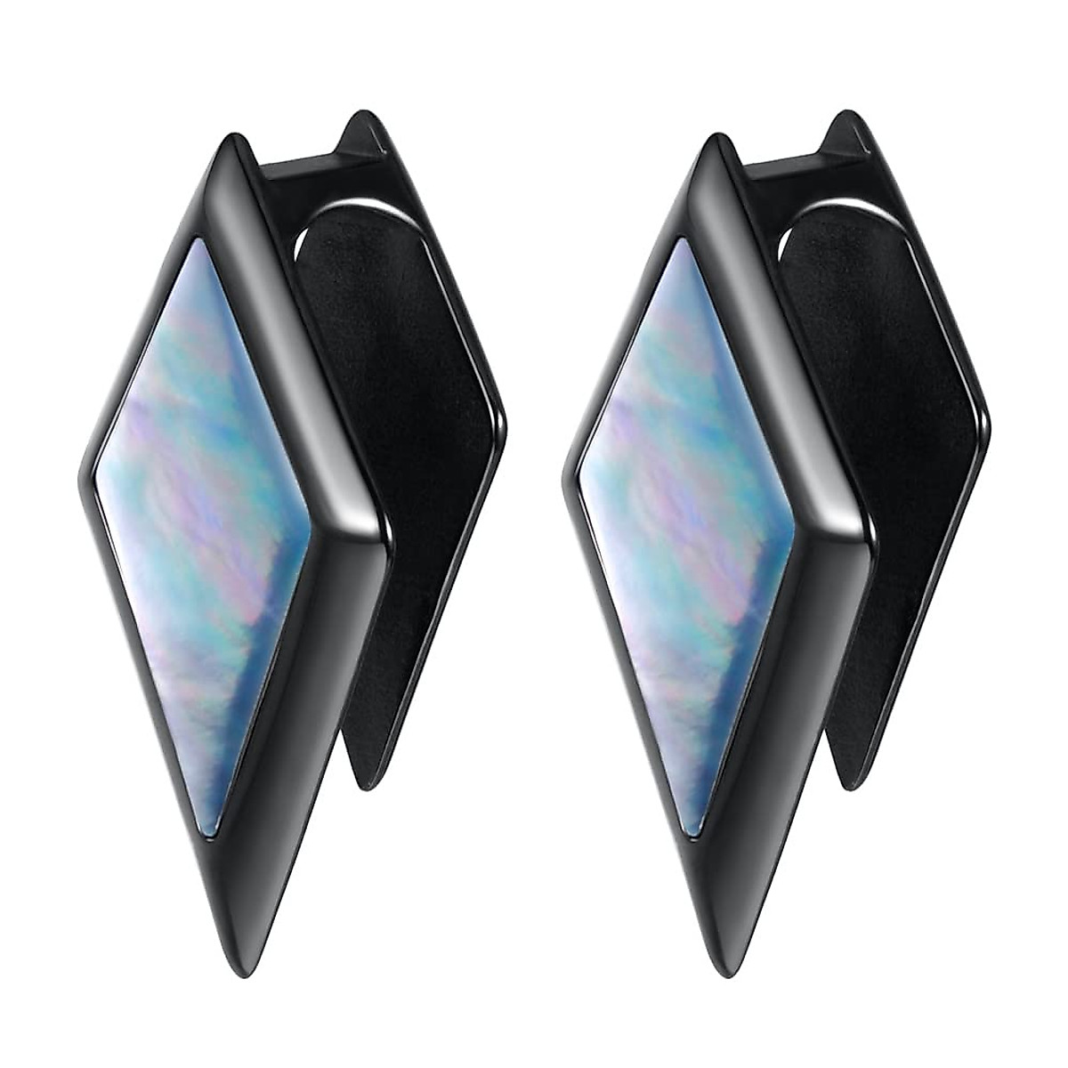 ERKUOO 1 Pair Diamond Ear Heavy Hanger Weights for Stretched Ear Gauges Stainless Steel Dangle Plugs Tunnels Body Piercing Jewelry Earrings 9/16"(14mm)