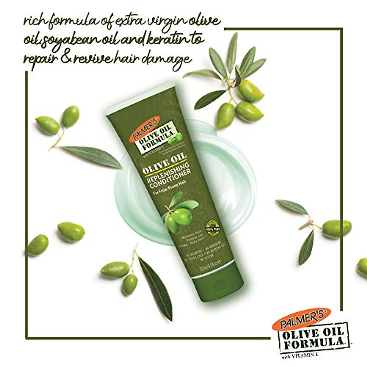 Palmer's Olive Oil Formula Replenishing Conditioner for Frizz Prone Hair, 8.5 oz. (Pack of 2)