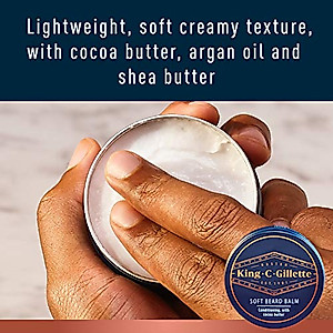 King C. Gillette Complete Men's Beard Care Gift Kit, Double Edge Safety Razor, Beard and Face Wash, Beard Oil, Beard Balm, Shave Gel