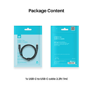 HUION Full-Featured USB-C to USB-C Cable Support USB3.1 GEN2 DP Signal for Graphic Drawing Tablet with Screen Kamvas 12/13/16(2021)/22/24/22 Plus/24 Plus/Pro 16 (4K)/Pro 16 Plus (4K)/Pro 24(4K), 3.2ft